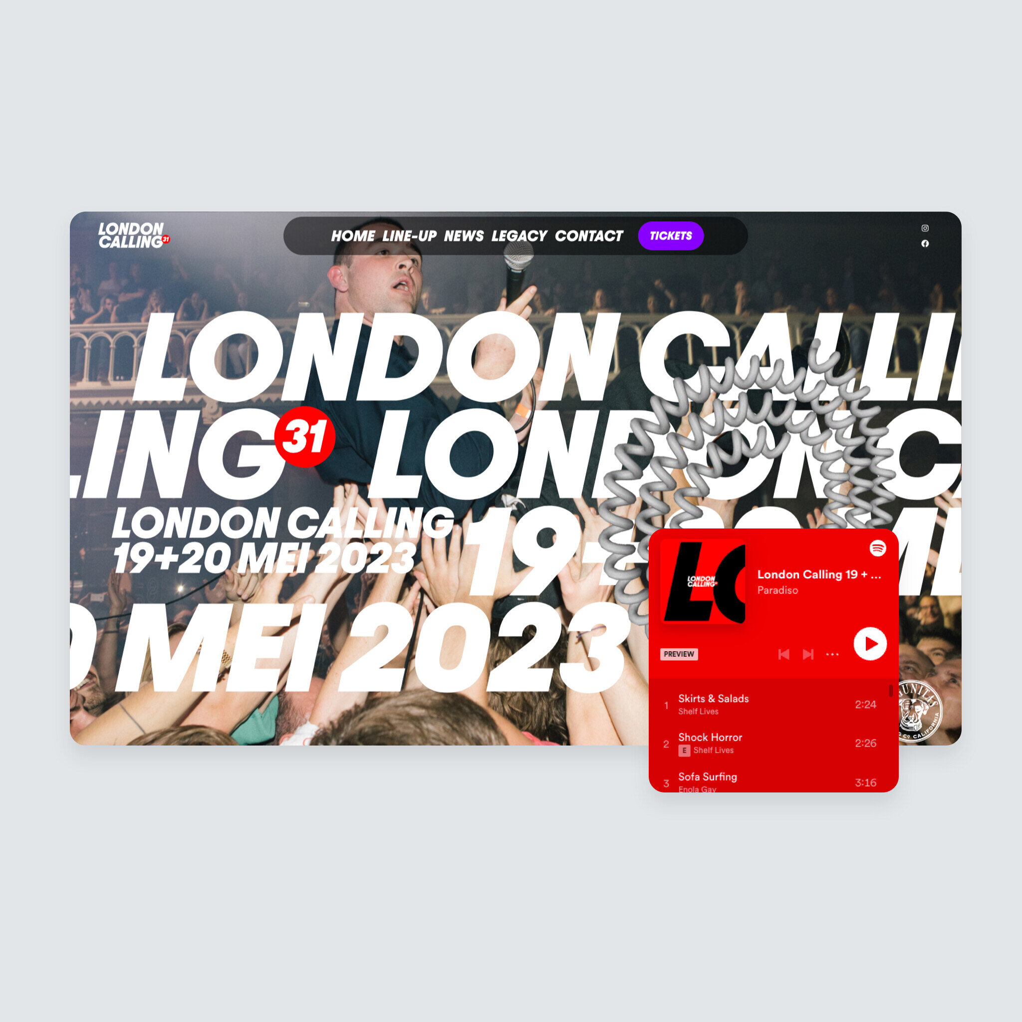 Website London Calling festival shows their legacy - Nathan Lewis